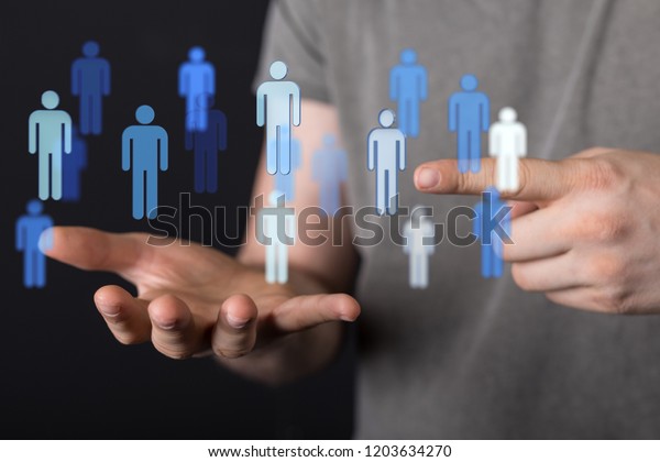 Network System Hand Stock Photo (Edit Now) 1203634270