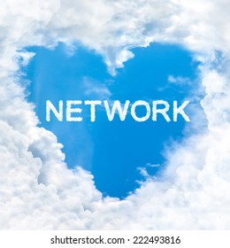 Network Word Cloud Gradient Blue Sky Stock Photo 222493816 | Shutterstock