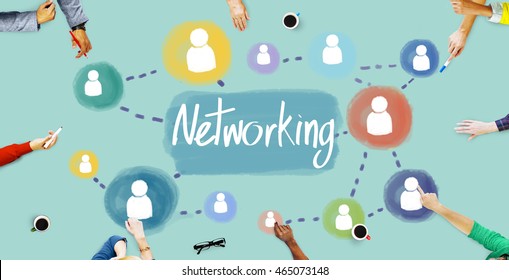 Networking Connection Computer System Internet Concept Stock Photo ...