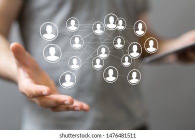Networking Data Exchanges Customer Connection Stock Photo 1476481511 ...