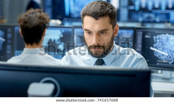 Neural Network Machine Learning Engineer Programming Stock Photo (Edit ...