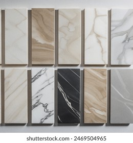 Marble Quartz Stone Samples On Reflective AI-generated image 2575016949 ...