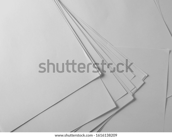 New Blank Paper Sheets Stack Background Stock Photo 1616138209 ...