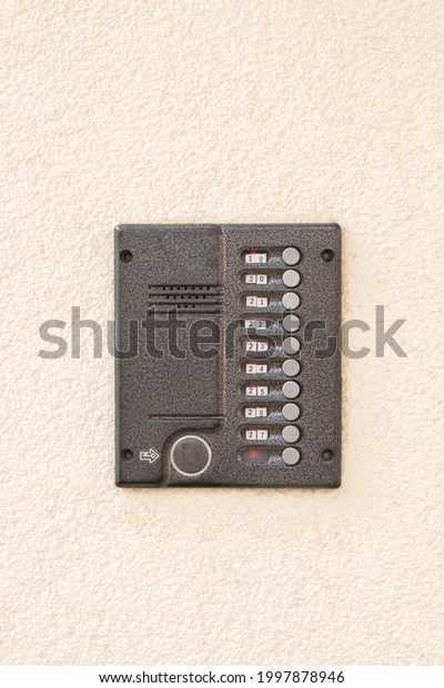 New Intercom Panel Numbers Numbers Apartment Stock Photo 1997878946 ...