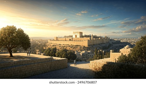 New Jerusalem Rectangular Temple New Heaven AI-generated image ...