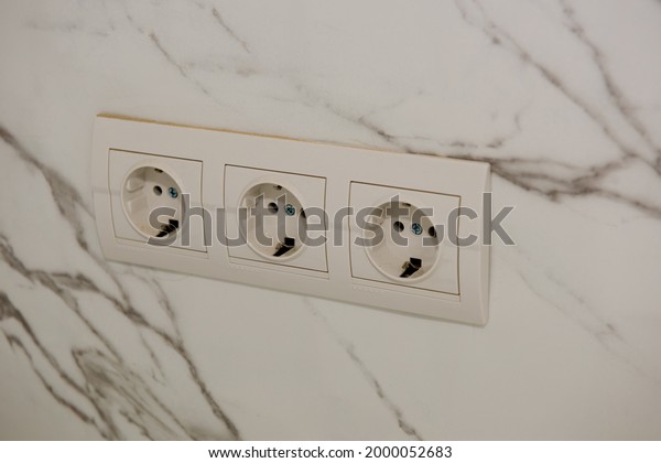 New Socket Installed On Tile Close Stock Photo 2000052683 | Shutterstock