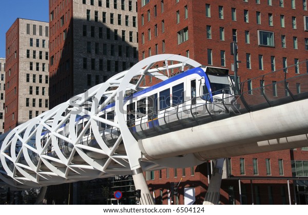 Newly Built Elevated Speed Tram Track Foto Stok 6504124 | Shutterstock