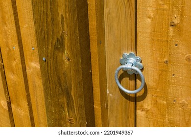 Newly Installed Timber Gate Overlapping Wooden Stock Photo 2201949367 ...