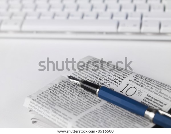 Newspaper Keyboard Stock Photo 8516500 | Shutterstock