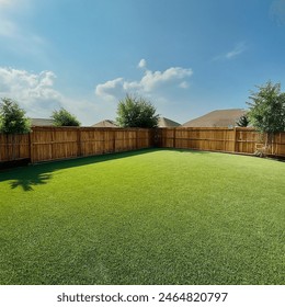 Nice Open Empty Backyard Green Grass AI-generated image 2464826473 ...