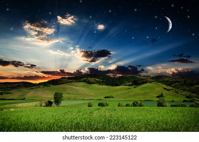 Night Background Elements This Image Furnished Stock Photo 223151293 ...