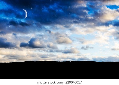 Night Background Elements This Image Furnished Stock Photo 229040017 ...