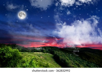 Night Background Elements This Image Furnished Stock Photo 362832992 ...