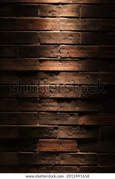 Night Brick Wall Light Red Brick Stock Photo 2012491658 | Shutterstock