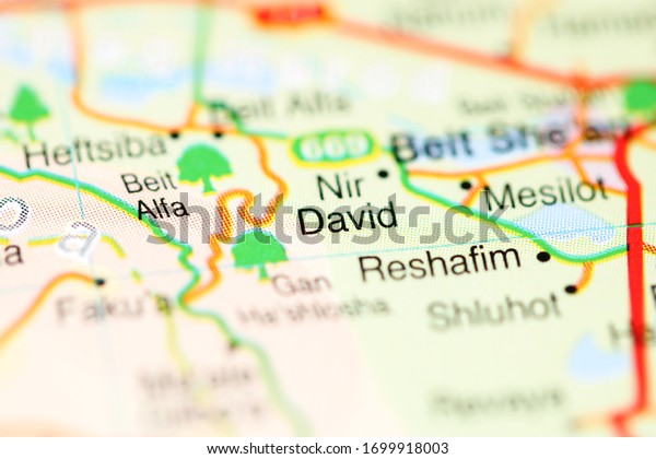 Nir David On Geographical Map Israel Stock Photo 1699918003 | Shutterstock