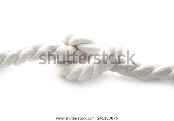Node Rope Isolated On White Background Stock Photo 241183876 | Shutterstock