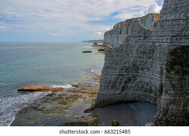 Normandy Limestone Cliffs Stock Photo 663215485 | Shutterstock