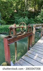 Nostalgic Handdriven Bulkhead On Bridge Damming Stock Photo 2003347358 ...