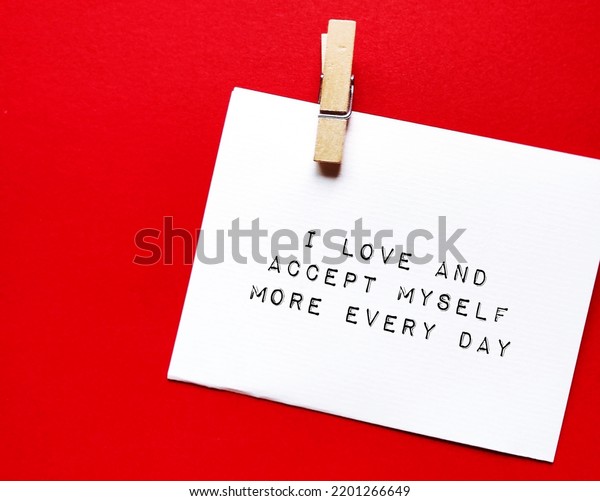 Note Paper On Red Background Text Stock Photo 2201266649 | Shutterstock