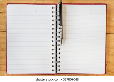 Open Blank Page Notebook On Desk Stock Photo 411983758 | Shutterstock