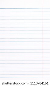 Plain Piece Ruled Notebook Paper Stock Photo (Edit Now) 153188