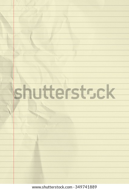 Notebook Lined Paper Texture Background Stock Photo 349741889 ...