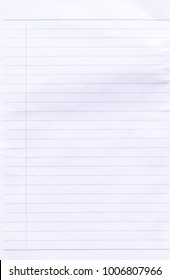 Plain Piece Ruled Notebook Paper Stock Photo (Edit Now) 153188
