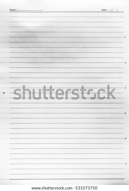 Notebook Paper Texture Lines Abstract Background Stock Photo 531073750 ...