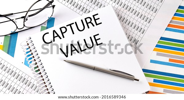 Notebook Text Capture Value Diagram White Stock Photo 2016589346 ...
