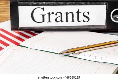 Notepad Graphs Folder Labeled Grants Stock Photo 469380125 | Shutterstock