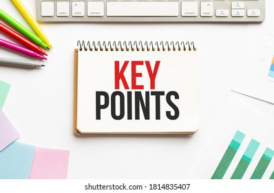 Notepad Text Key Points White Background Stock Photo 1814835407 ...