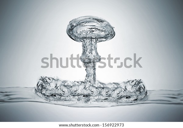 Nuclear Explosion Made Bubbles Symbolizing Water Stock Photo 156922973 ...