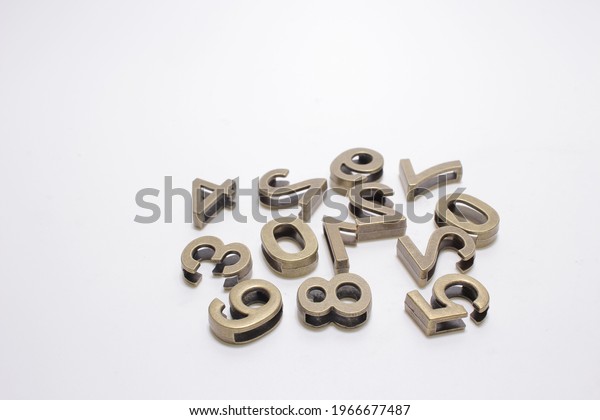 Number Background 3d Numbers Disarray On Stock Photo 1966677487 ...