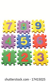 Стоковая фотография 66807664: Number Blocks 0 9 Isolated On | Shutterstock