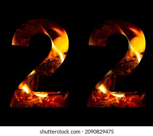 Number Two 2 Made Fire Burning Stock Photo 2090829475 | Shutterstock