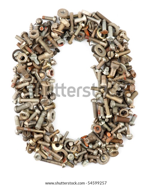 Numbers Made Bolts Zero Stock Photo 54599257 | Shutterstock