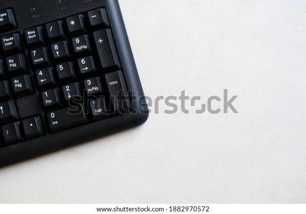 Numeric Keypad Black Computer Keyboard On Stock Photo 1882970572 ...