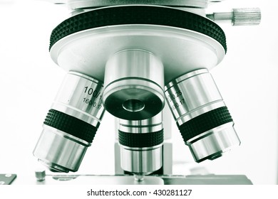 Objective Lens Microscope Isolated On White Stock Photo 430281127 ...