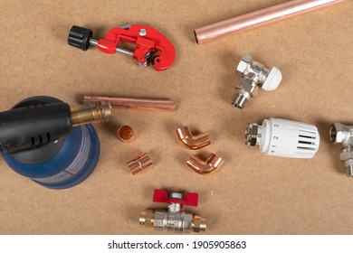 Objects Home Heating System Brass Valve Stock Photo 1905905863 ...