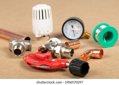 Objects Home Heating System Brass Valve Stock Photo 1906570297 ...