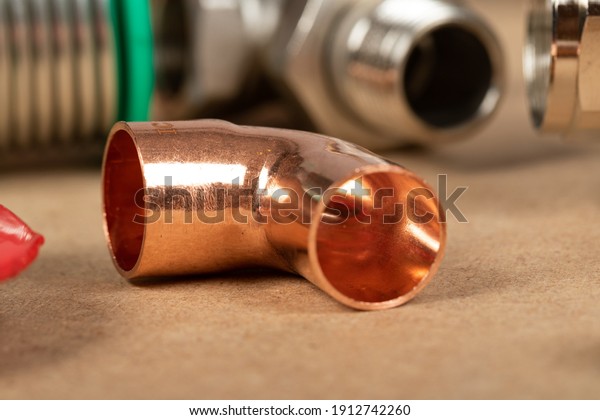 Objects Home Heating System Brass Valve Stock Photo 1912742260 ...