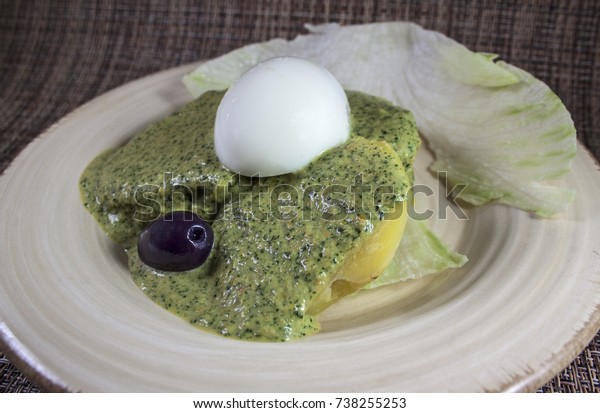 Ocopa Peruvian Typical Dish Potatoes Stock Photo 738255253 | Shutterstock