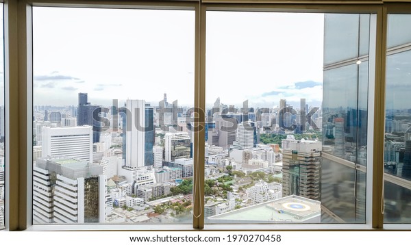 Office Building Window Interior Deign Modern Stock Photo 1970270458 ...