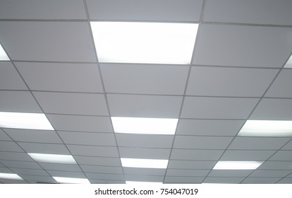 White Ceiling Neon Light Bulbs Uprisen Stock Photo (Edit Now) 597285206