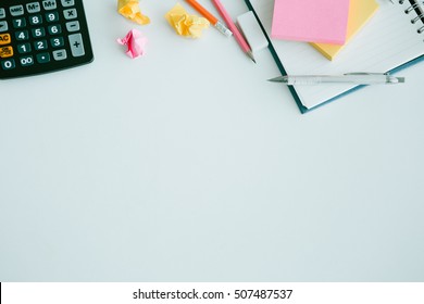 Office Table Top View Stock Photo 507487537 | Shutterstock