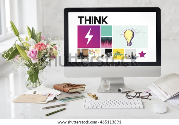 Office Work Computer Technology Concept Stock Photo 465113891 ...