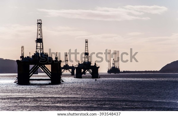 Offshore Gas Extraction Platform Cromarty Firth Stock Photo 393548437 ...