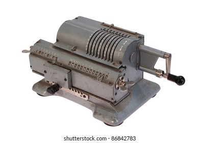 Old Arithmometer Isolated On White Stock Photo 86842783 | Shutterstock