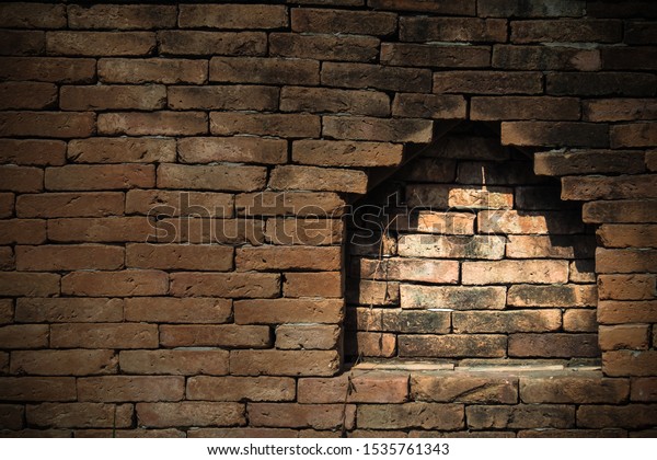 Old Brick Wall Small Void Shelf Stock Photo (Edit Now) 1535761343