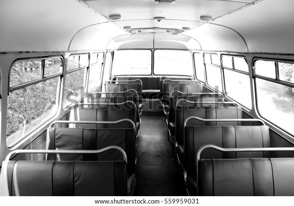 Old Bus Inside Stock Photo (Edit Now) 559959031